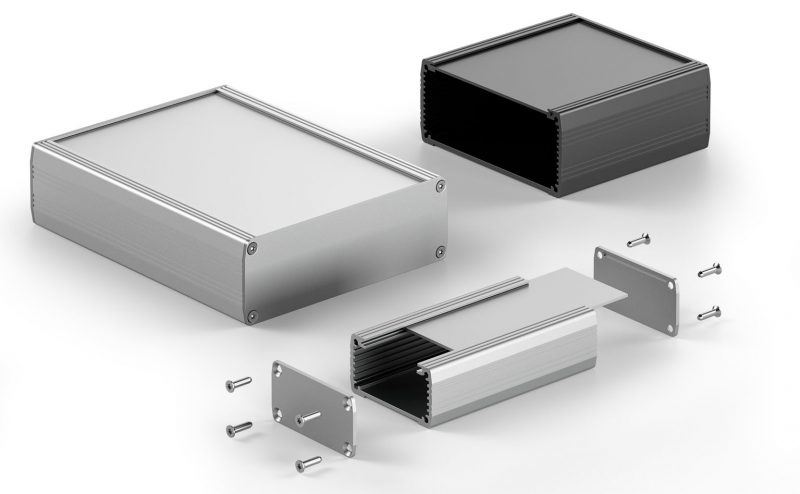 Expansion PCB case has cover options for ease of integration