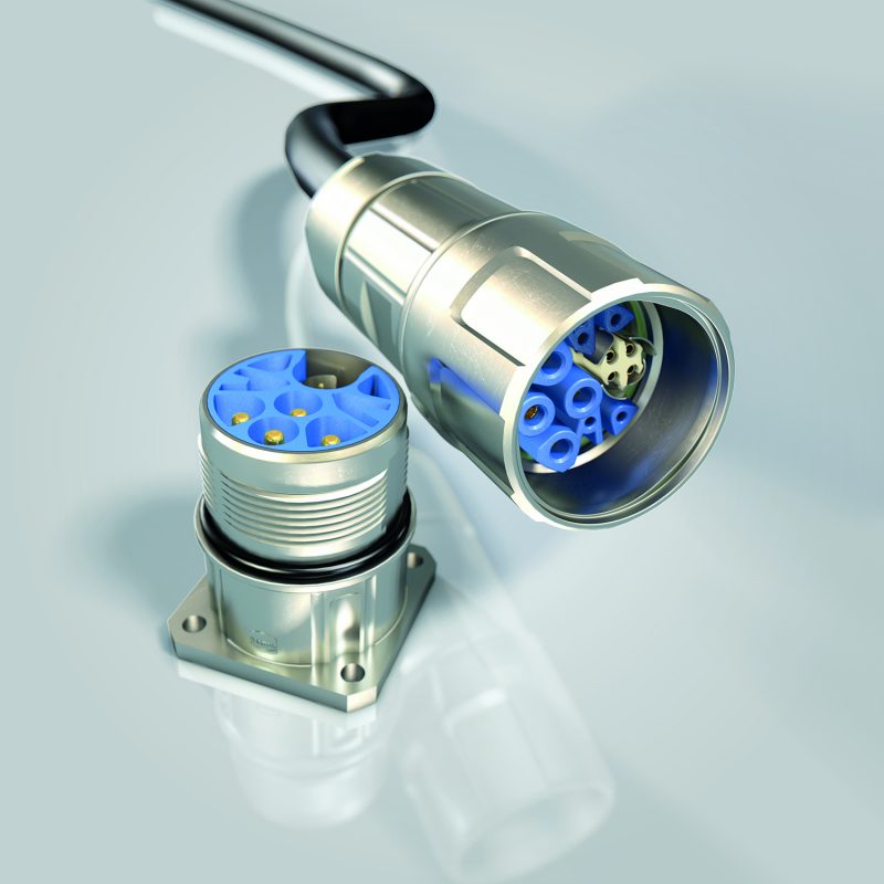 Power connector combines high current capacity with environmental ...