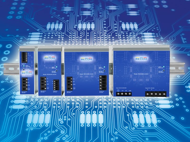 DIN-rail power supply units are stable in harsh automation environments