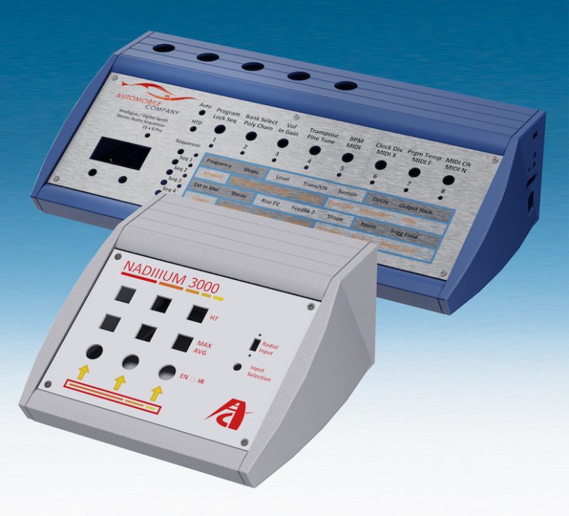 Sloping front enclosures suit desktop and wall-mounted electronics ...