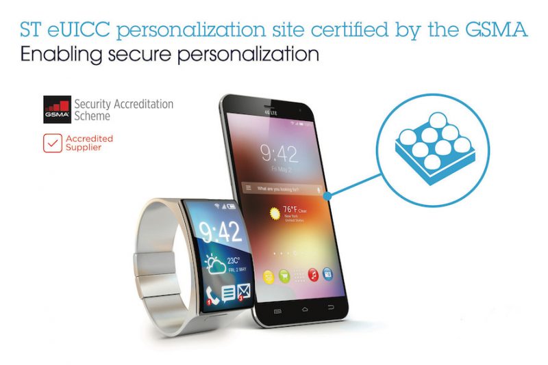 ST becomes first chip maker accredited by the GSMA to personalise eSIMs ...