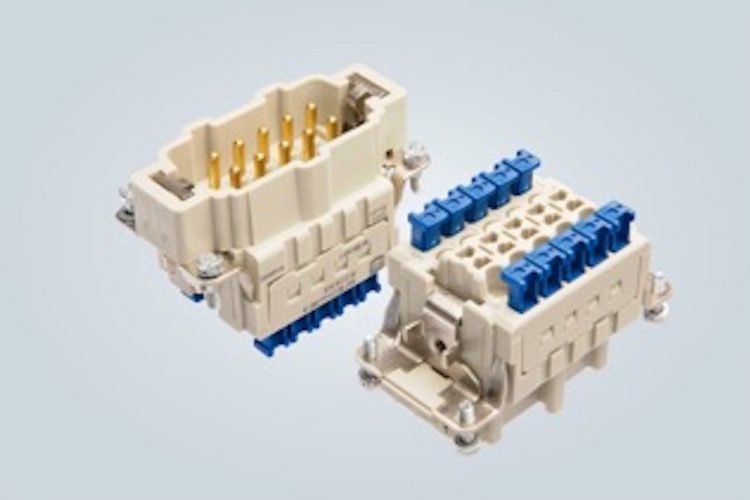 Connector combines rapid termination technique with high mating cycle ...