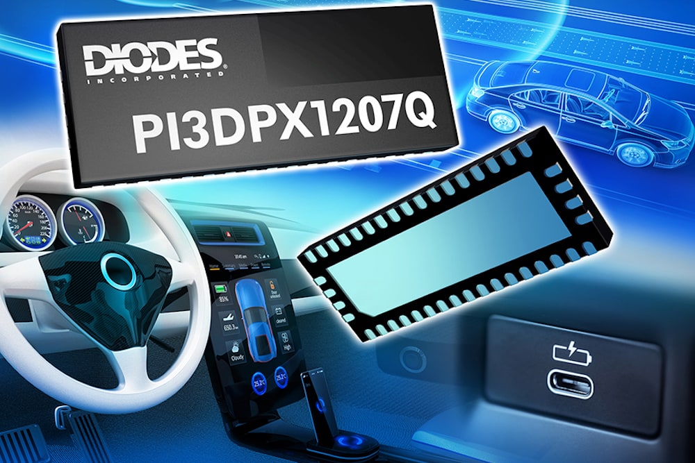 Automotive IC transfers DisplayPort signals through USB Type-C ...