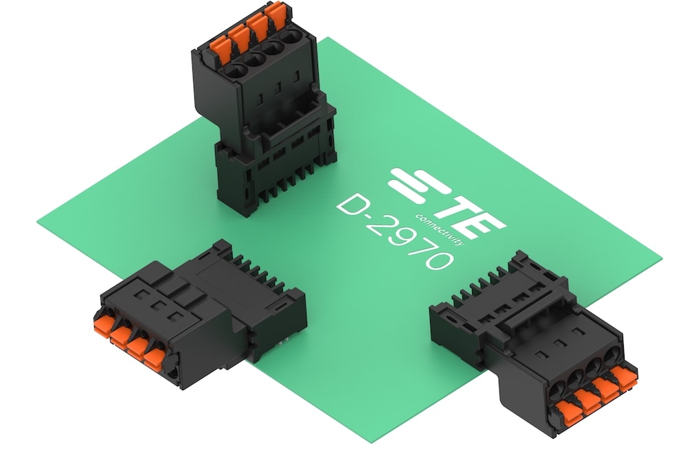 Push-in PCB connectors save time, says TE Connectivity - Softei.com ...