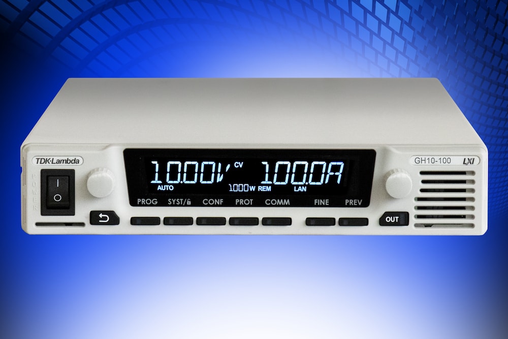 Programmable DC power supplies are available in full or half rack sizes ...