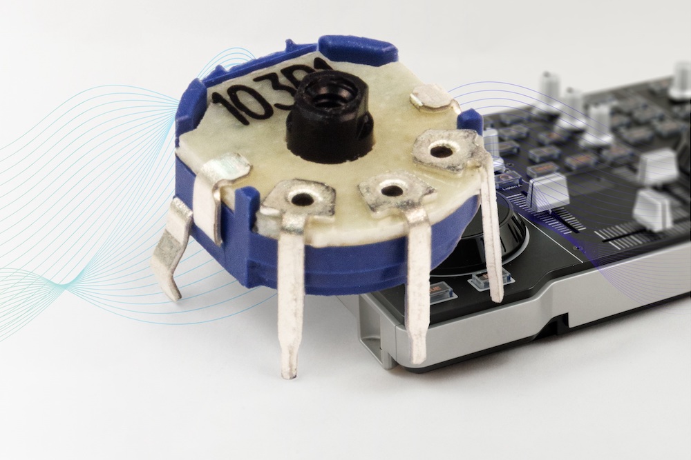 Micro rotary potentiometer has low profile for audio and lab equipment ...