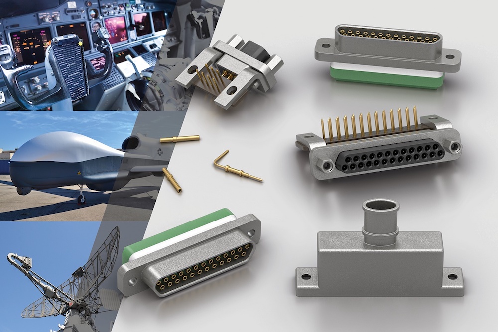 Souriau miniature, high-density rectangular connectors save weight and ...