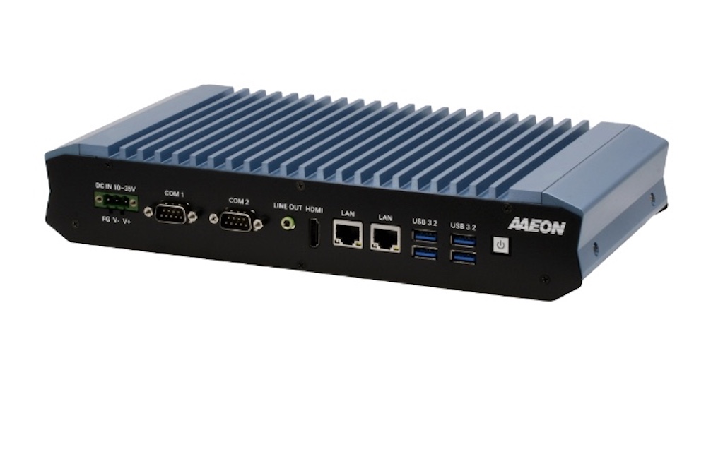 Fanless industrial box PC has power in low profile for tight spaces ...