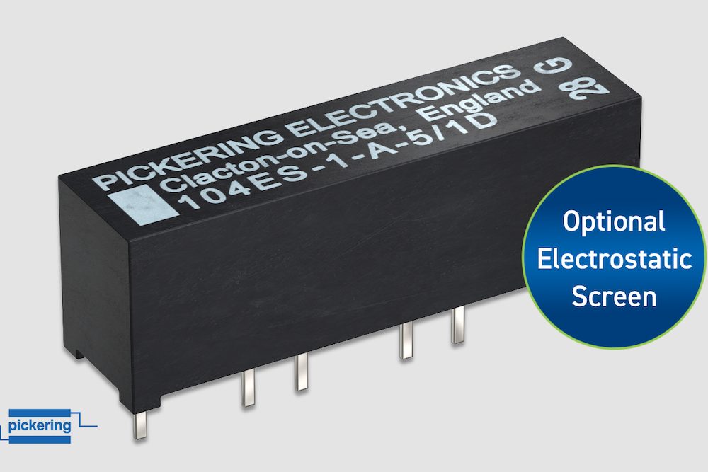 Pickering adapts HV reed relay to include electrostatic shielding ...