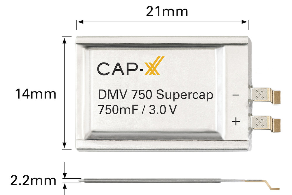 Cap-xx has developed supercapacitor for IoT and batteryless devices ...