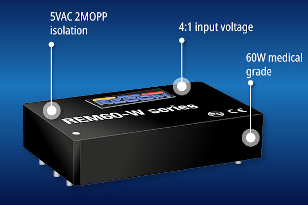 Recom packs high density medical grade DC/DC in miniature package ...